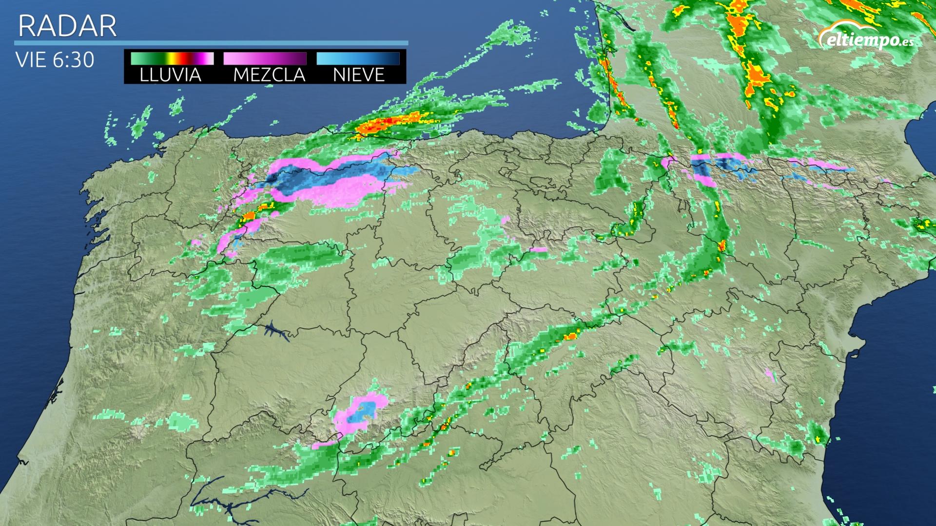 Línea de turbonada, granizo y rachas huracanadas con la borrasca ...