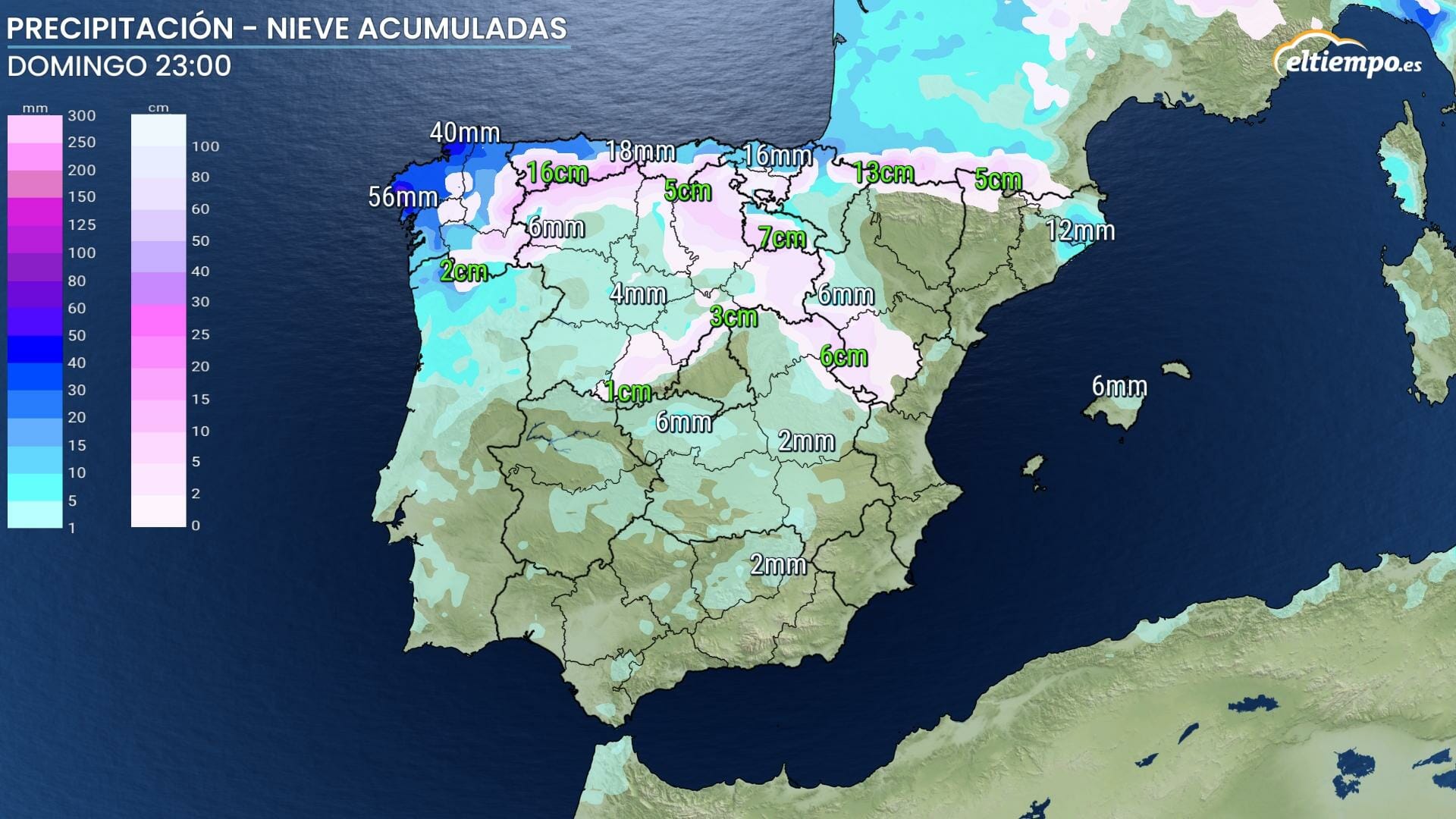 Frío polar en España: ¿Dónde y cuánto va a nevar? | Eltiempo.es