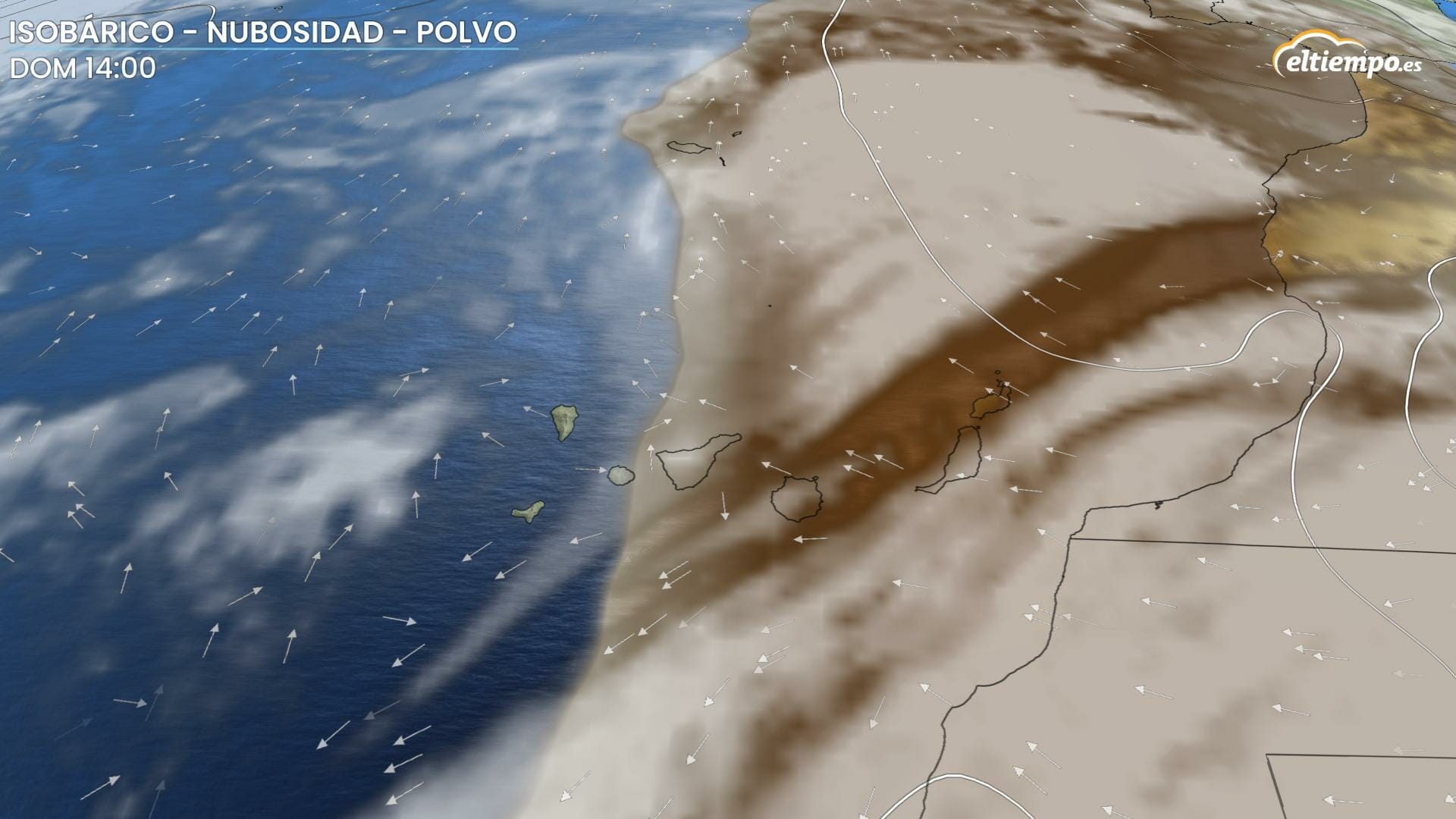 Calima en Canarias febrero 2023: cuándo llega y cuándo se va | Eltiempo.es