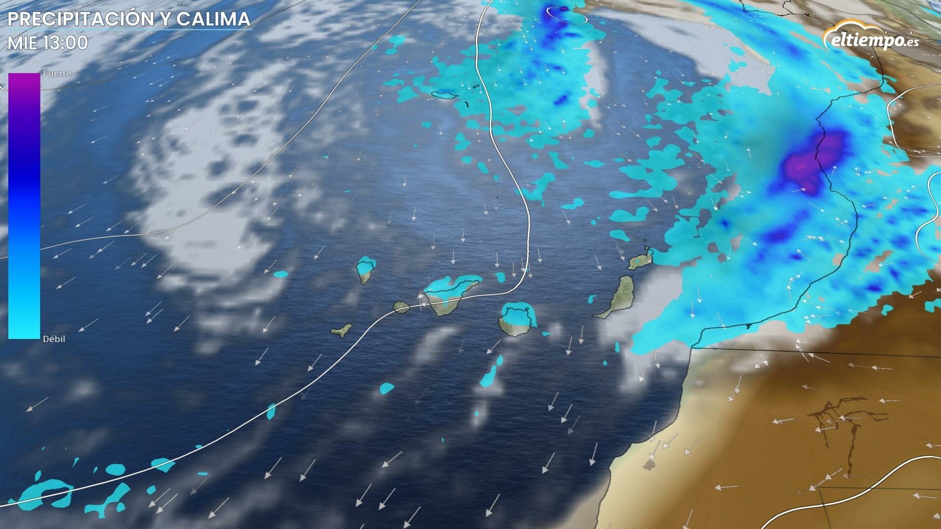 De la calima a la lluvia en Canarias en pleno carnaval | Eltiempo.es