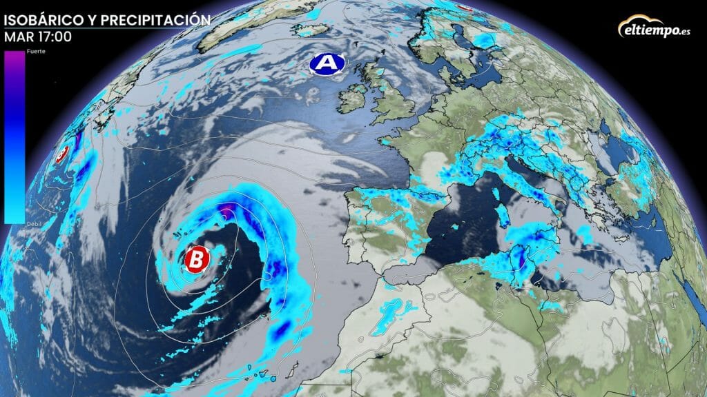Una borrasca muy anómala se acerca a Canarias y dejará lluvias fuertes ...
