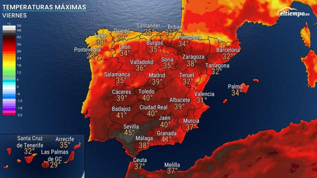 Casi 25 millones de personas en España, en riesgo alto por la ola de calor | Eltiempo.es