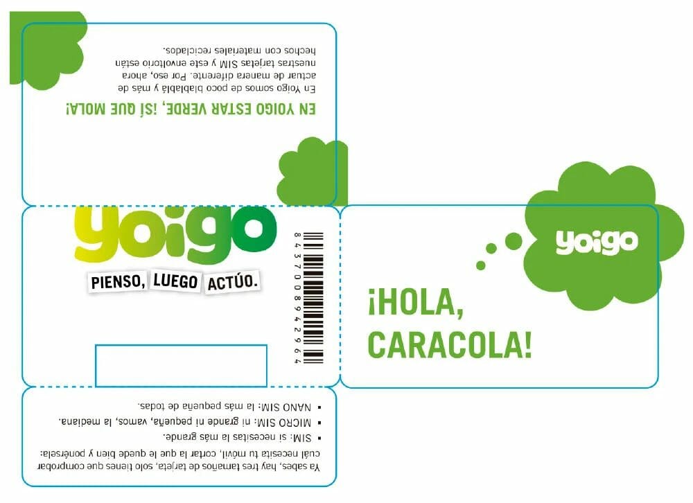 Yoigo comienza a distribuir tarjetas SIM sostenibles entre sus clientes ...