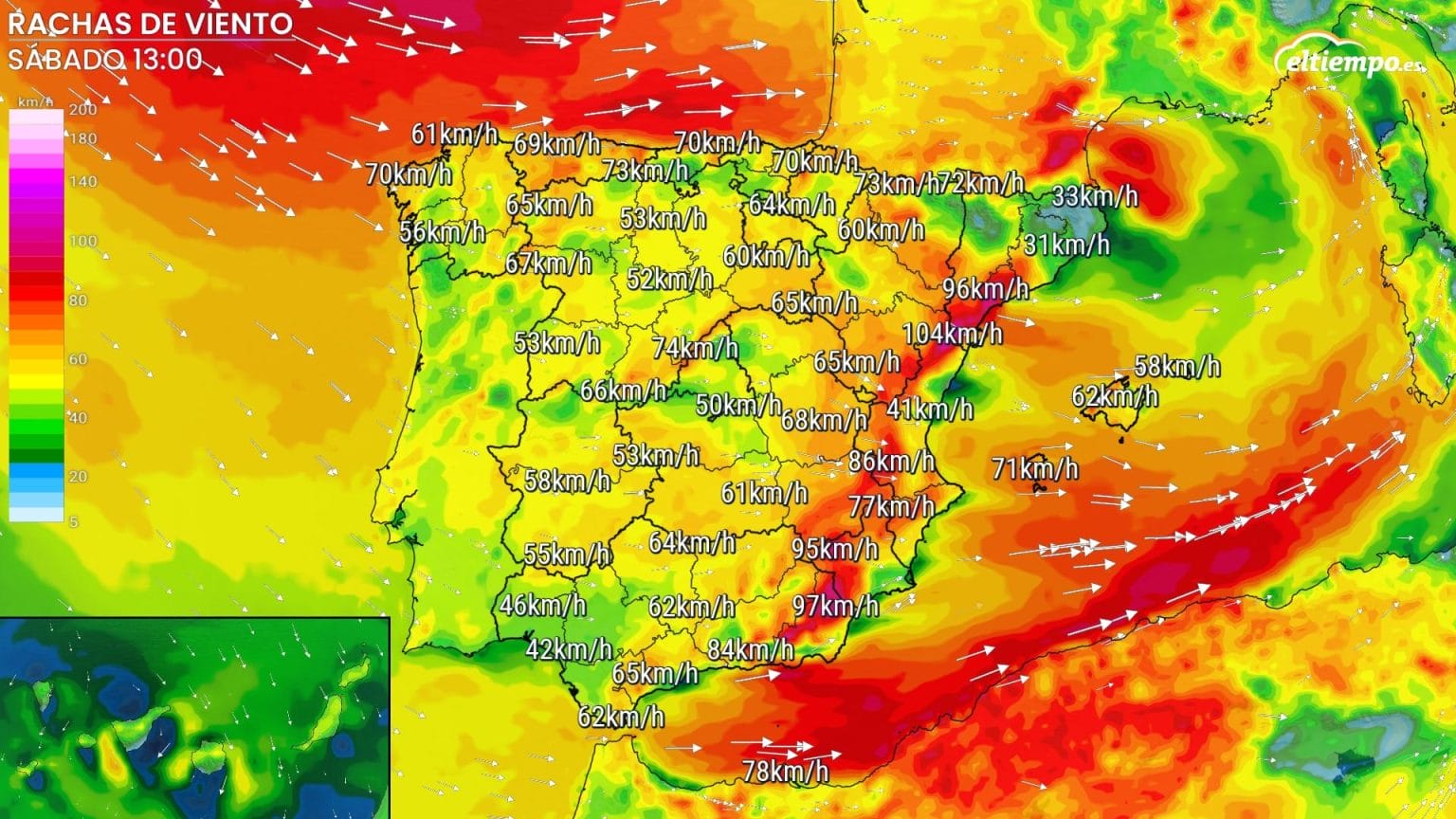 Temporal en España: 22 provincias siguen con avisos por viento ...