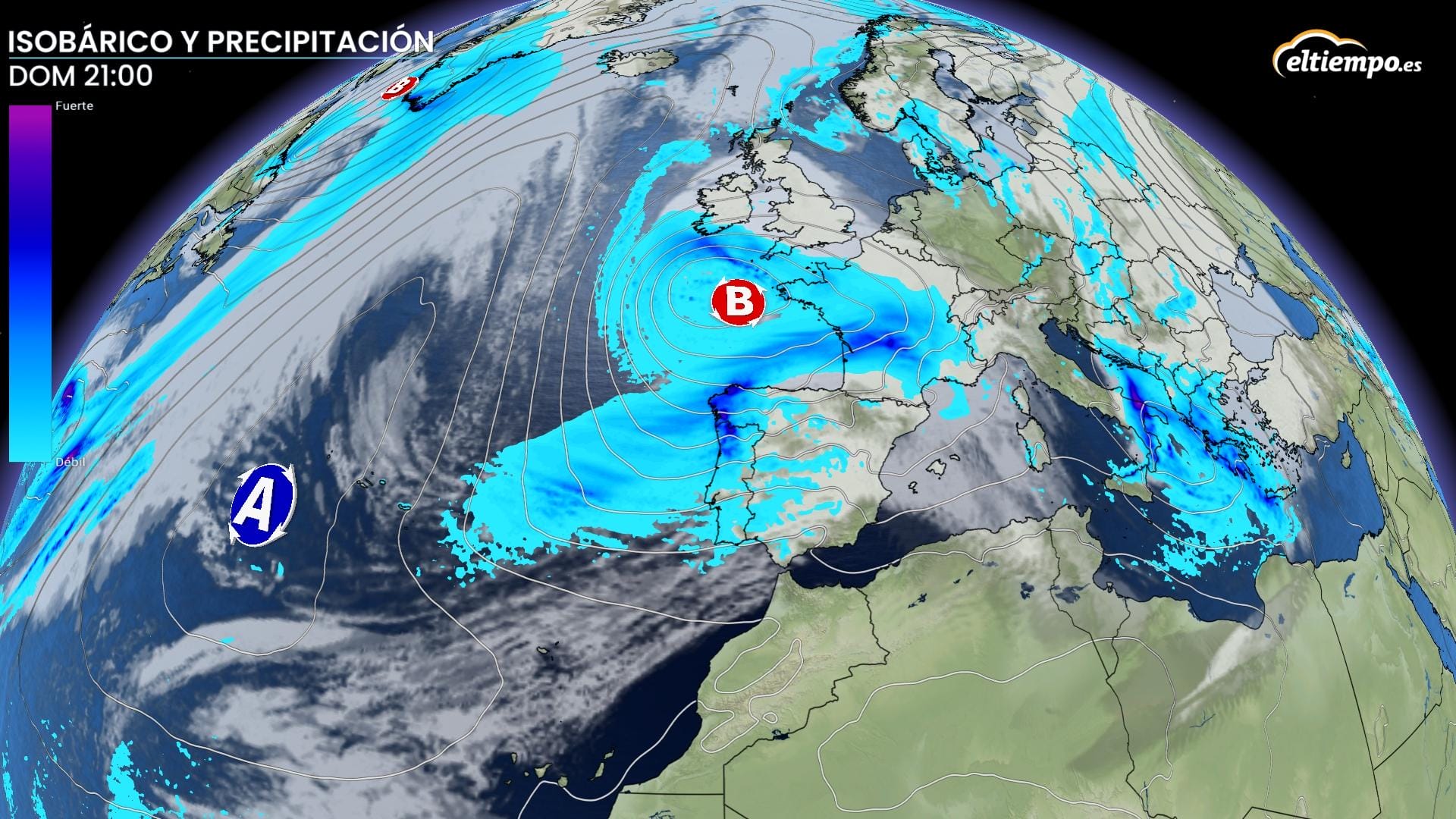 La borrasca Louis llega a España y el cambio radical del tiempo ya está ...