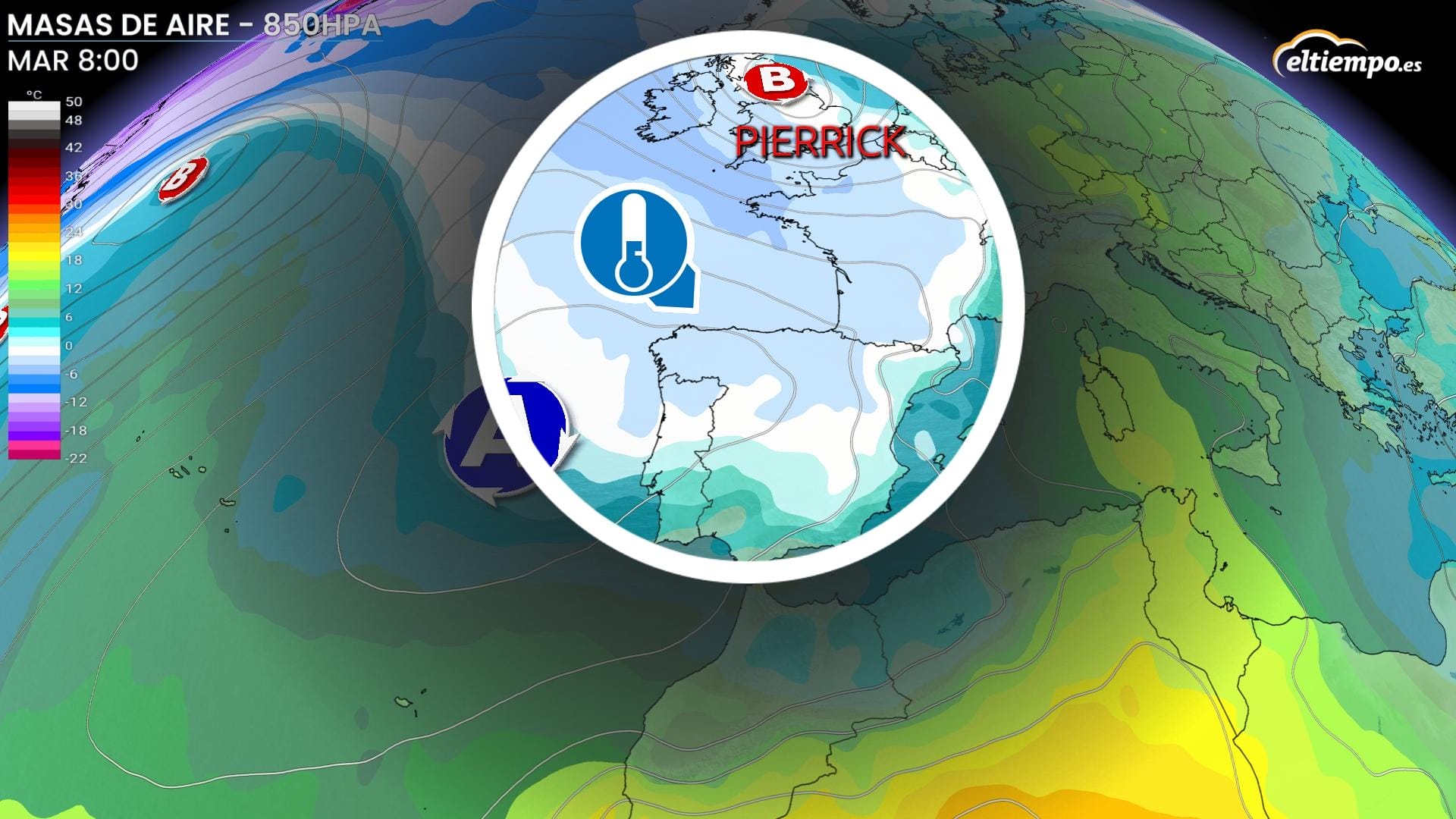 La borrasca Pierrick trae 24 horas de lluvia, nieve y aire frío polar ...