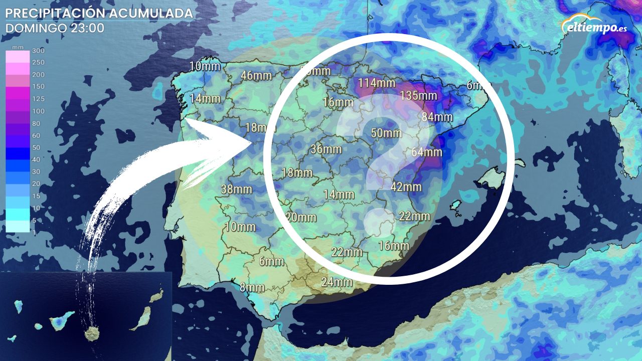 ¿Dónde va a llover más? La DANA se cebará con estas zonas | Eltiempo.es