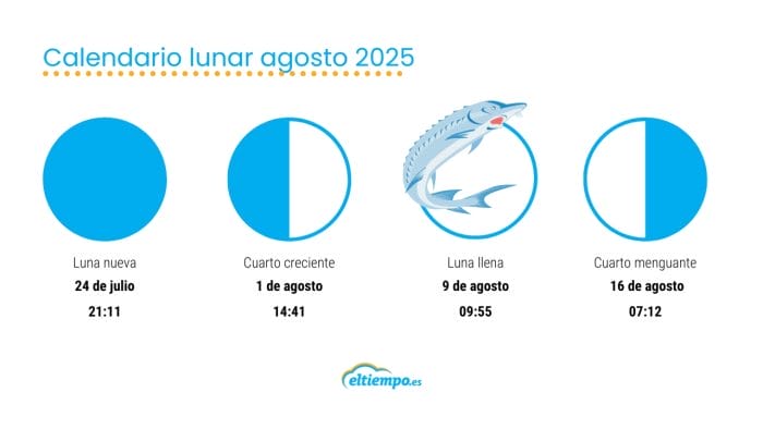 Calendario lunar anual 2025: fases de la Luna mes a mes | Eltiempo.es