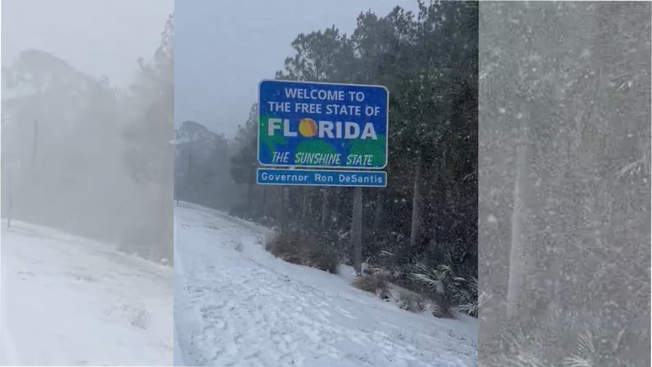Nevada histórica en Florida: récords de nieve caída y «caos invernal ...