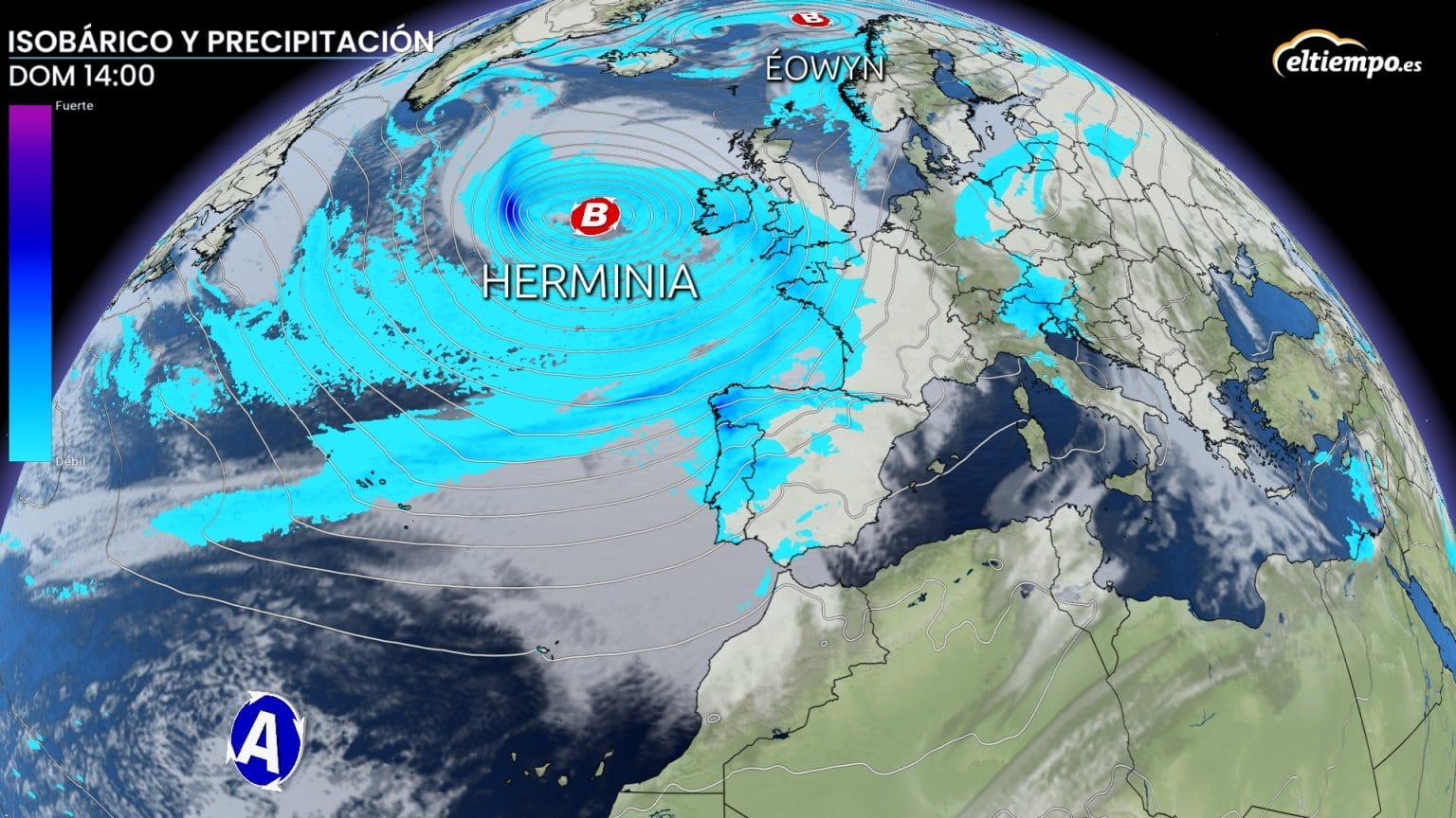 Nueva borrasca de impacto en camino: Herminia traerá otro temporal de ...