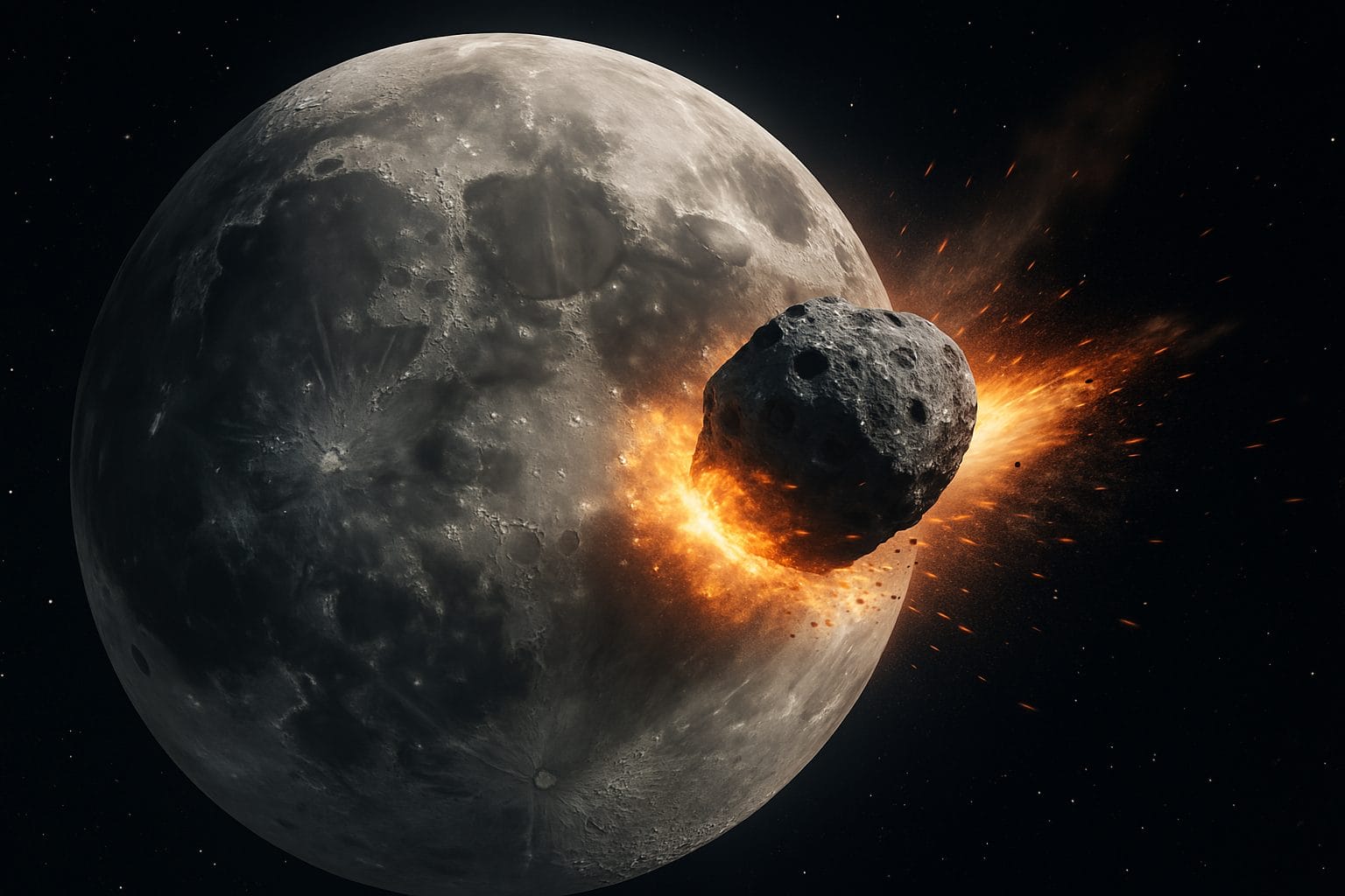 El asteroide 2024 YR4 podría impactar en la Luna y formar un cráter ...
