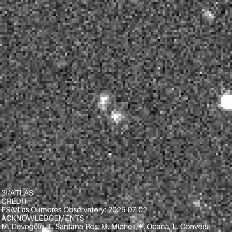 El telescopio Hubble detecta por primera vez el cometa 3I/ATLAS, un ...