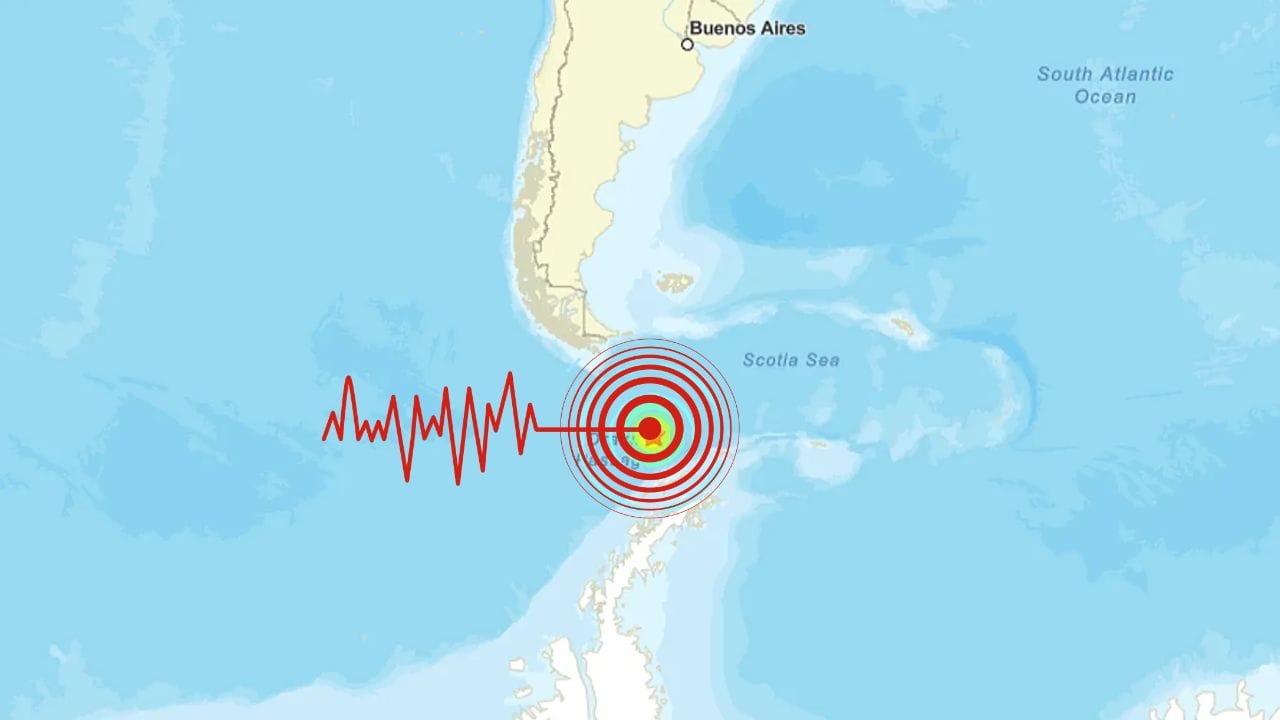 Terremoto magnitud 7,5 sacude el Atlántico Sur y activa emergencia en ...