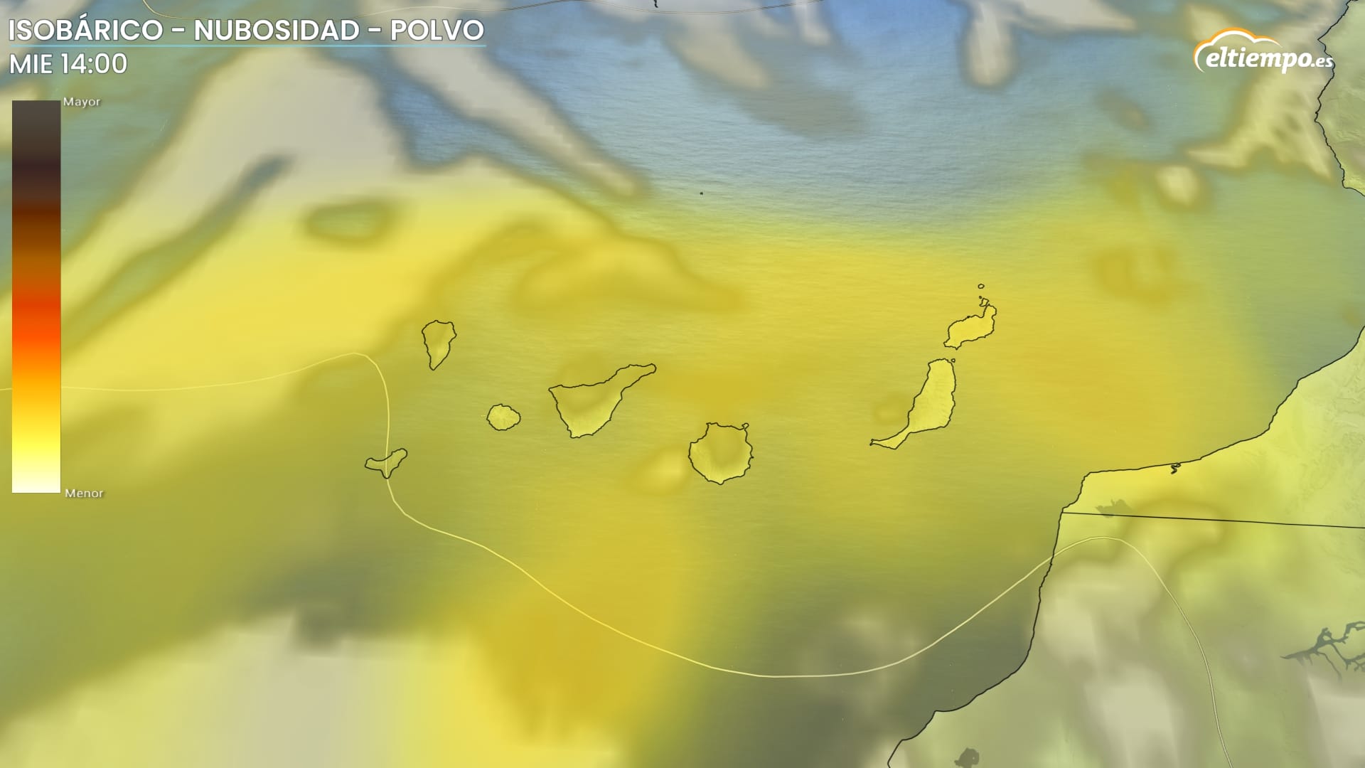 La calima dejará en Canarias el aire irrespirable: hasta 36ºC y avisos ...