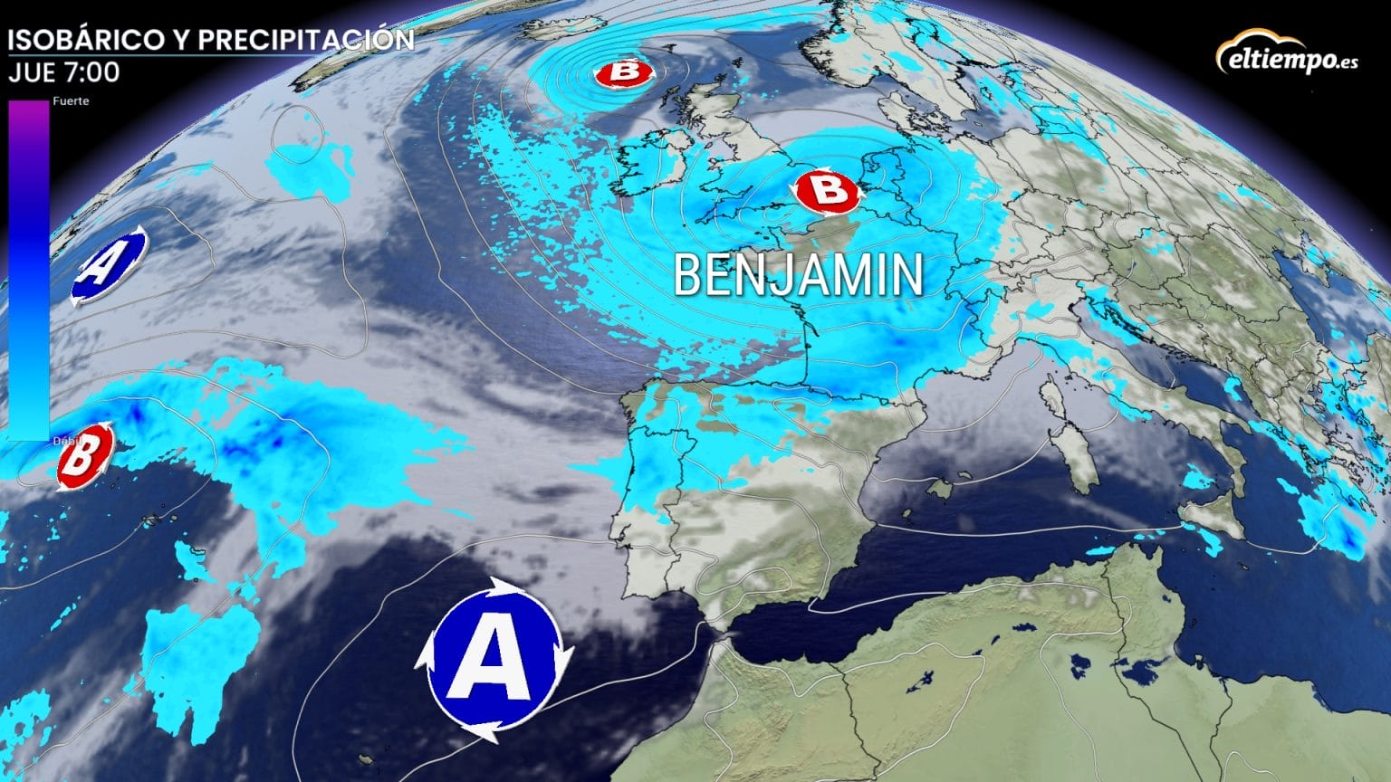 El mapa de lluvias de esta semana: el frente atlántico regará gran ...
