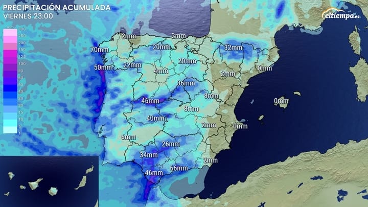 España, bajo avisos por la borrasca Claudia: rachas violentas, lluvia ...