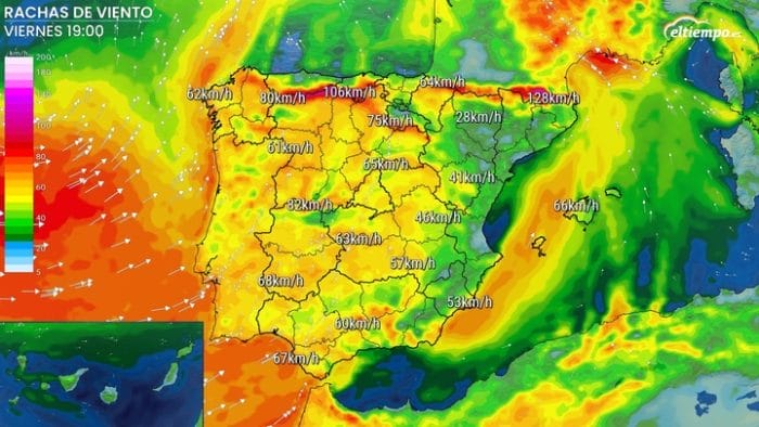 España, bajo avisos por la borrasca Claudia: rachas violentas, lluvia ...
