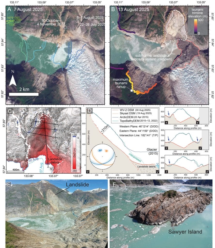 El tsunami en Alaska de 481 metros que rozó una tragedia histórica y ...